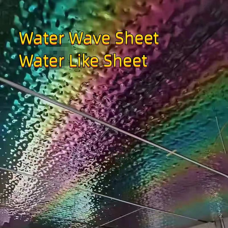 Rippled Water Wave Metal Cladding Panel Decorative 304 Stainless Steel ...